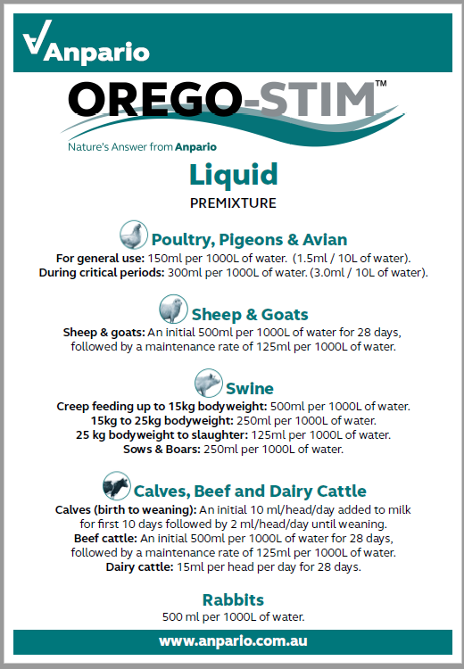 Orego-Stim Liquid – Anpario Australia