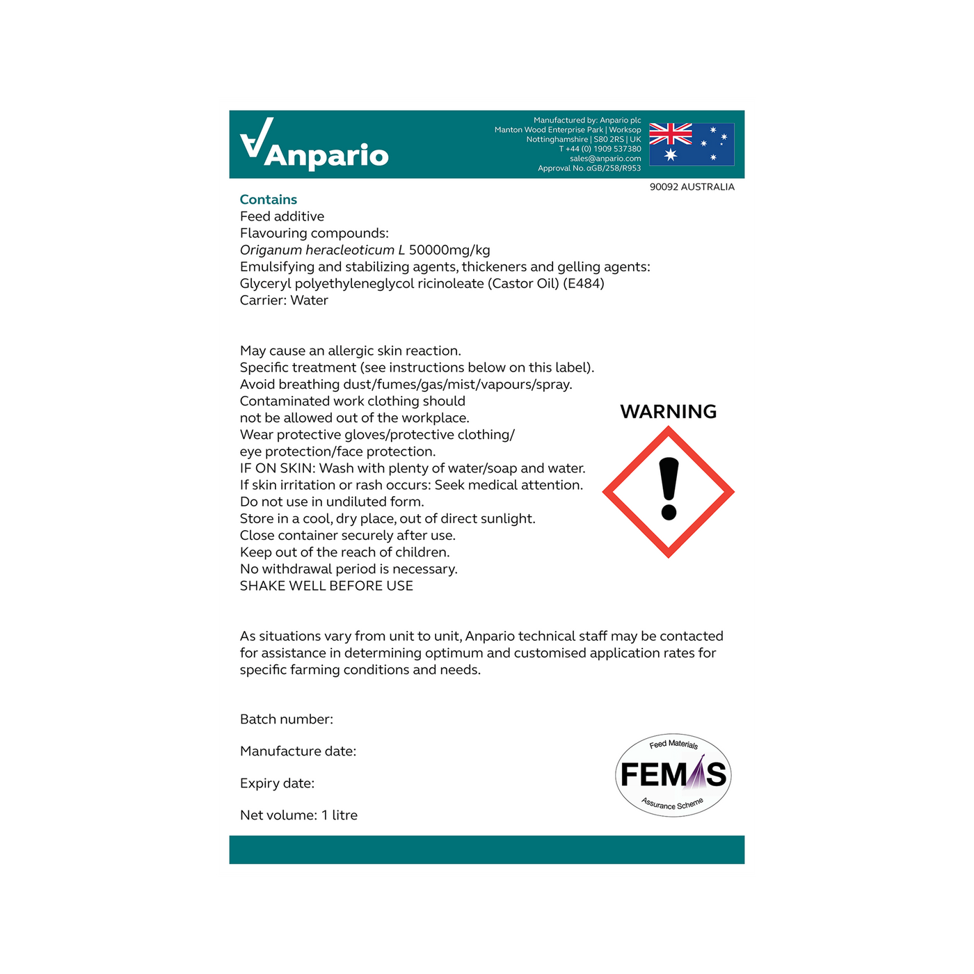 Orego-Stim Liquid – Anpario Australia